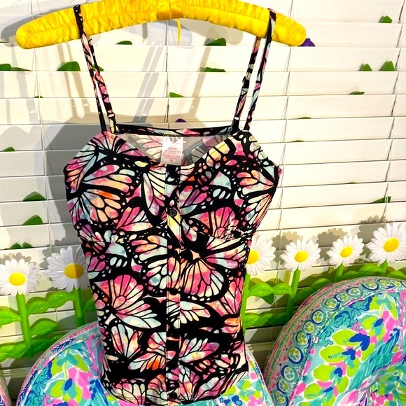 NOBO | Tops | Nobo Bright Butterfly Cami With Padded Bust | Poshmark